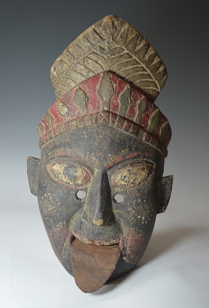 Nepal ritual mask kali SOLD - tribalartantiques.com