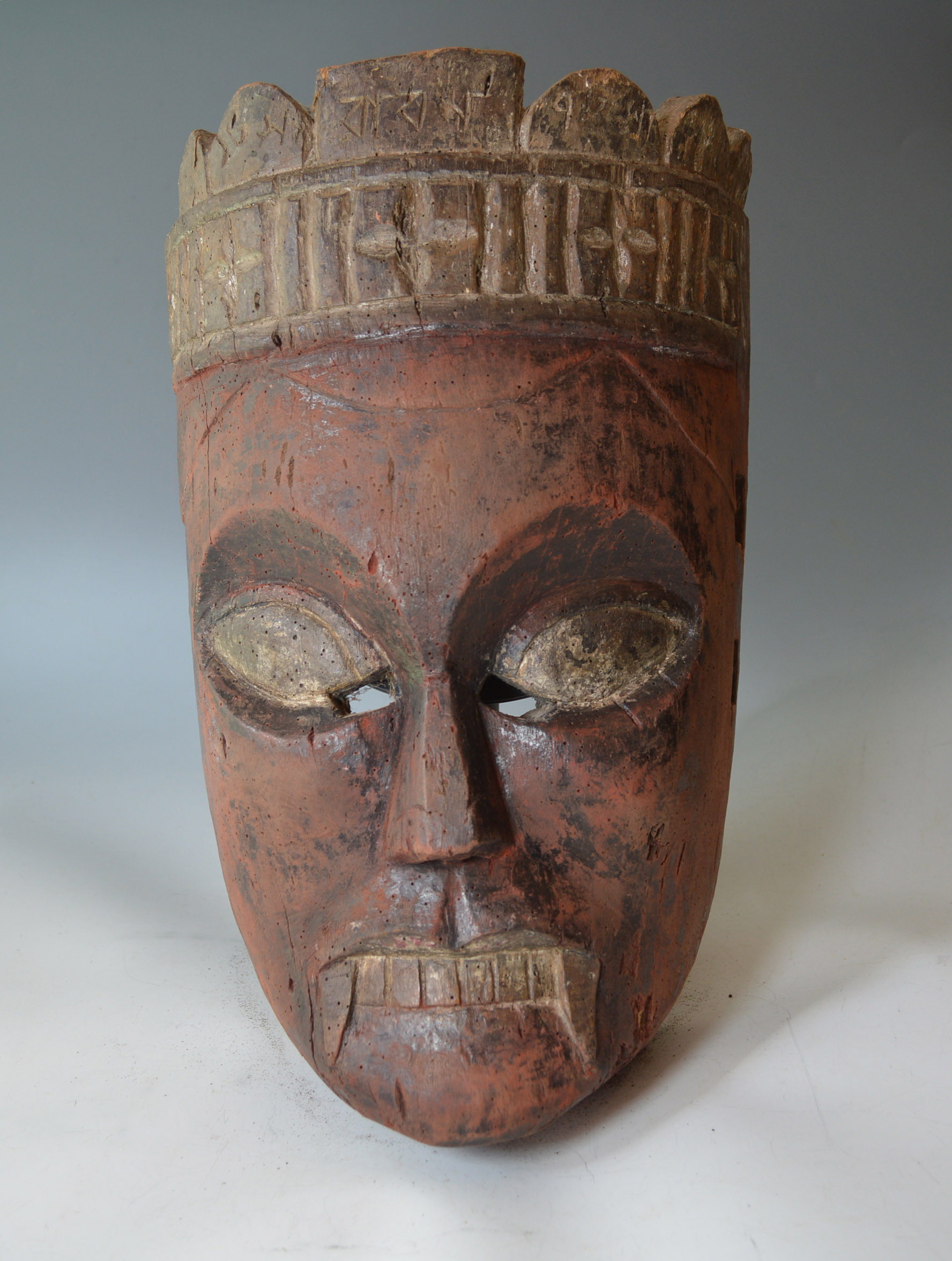 Nepal ritual festival mask Kali SOLD - tribalartantiques.com