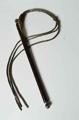 Rare Indian Mughal Central Asian Equestrian silver riding crop whip ...